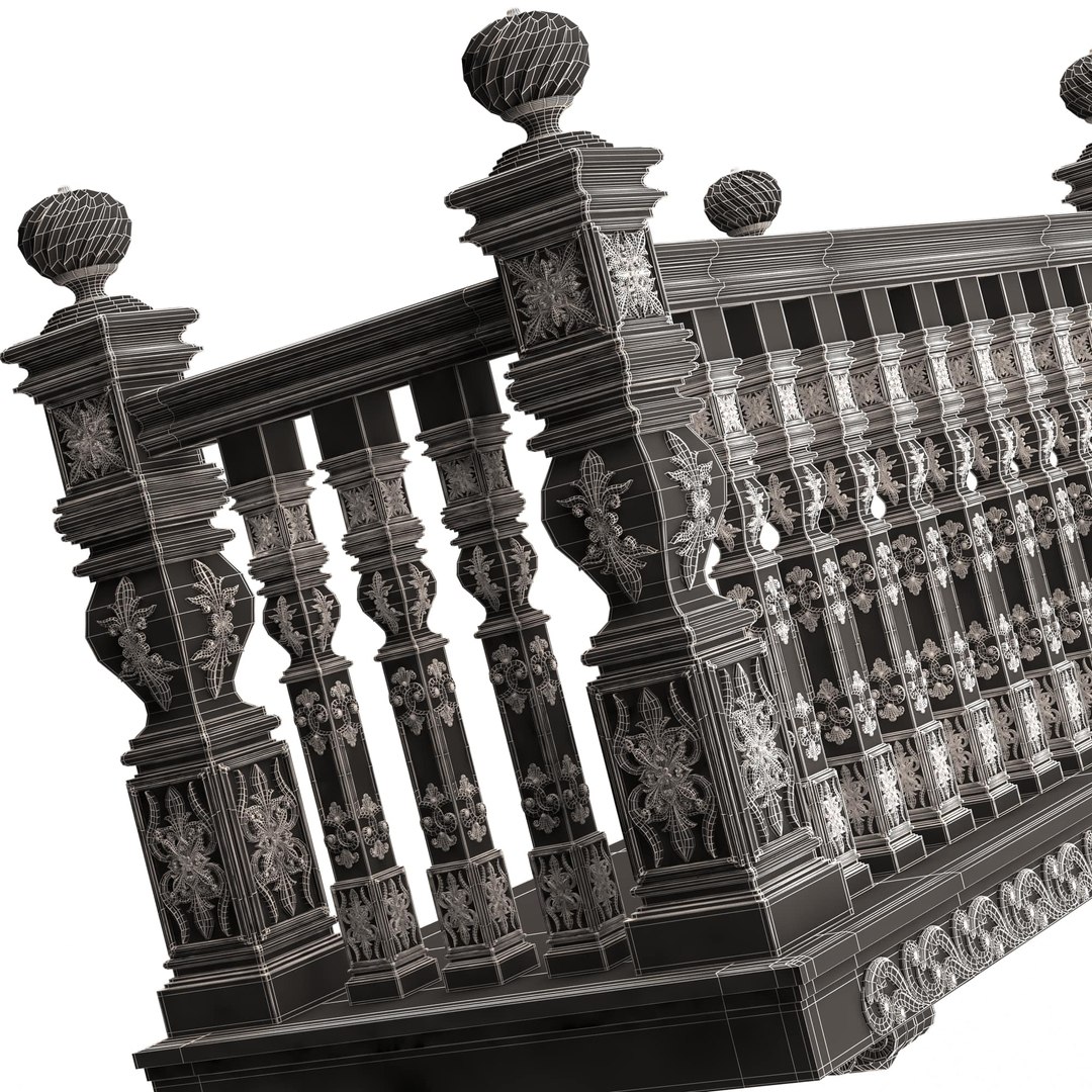 Classic Balcony 01 3D Model - TurboSquid 2324328
