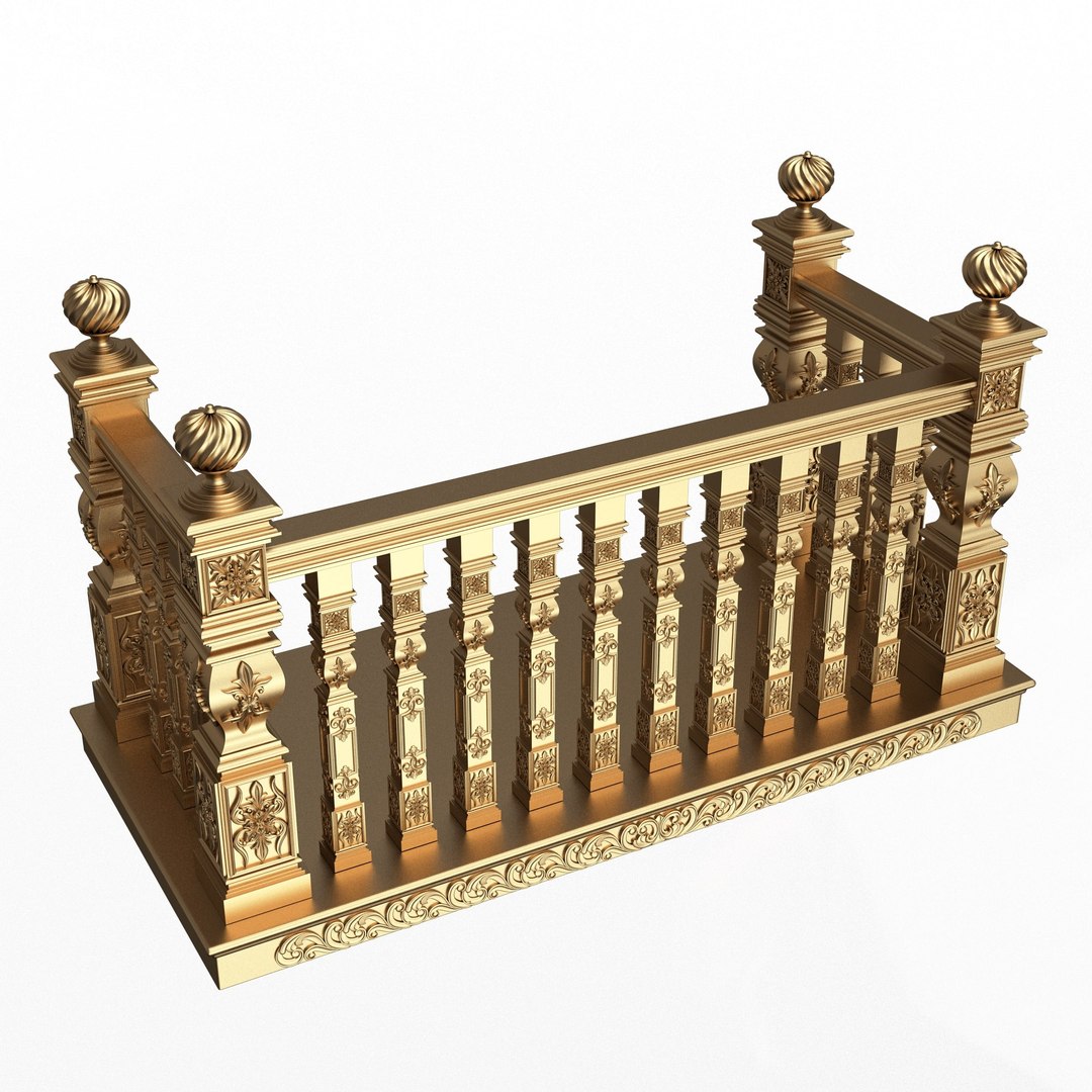 Classic Balcony 01 3D Model - TurboSquid 2324328
