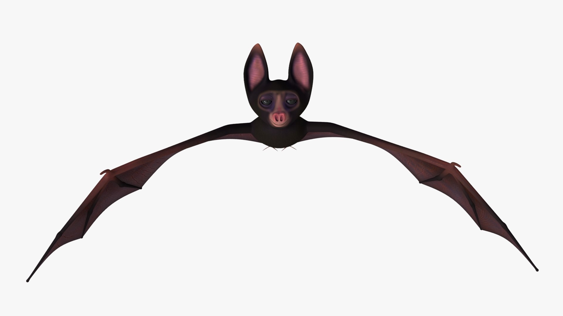 Cartoon Bat Rigged 3d Obj