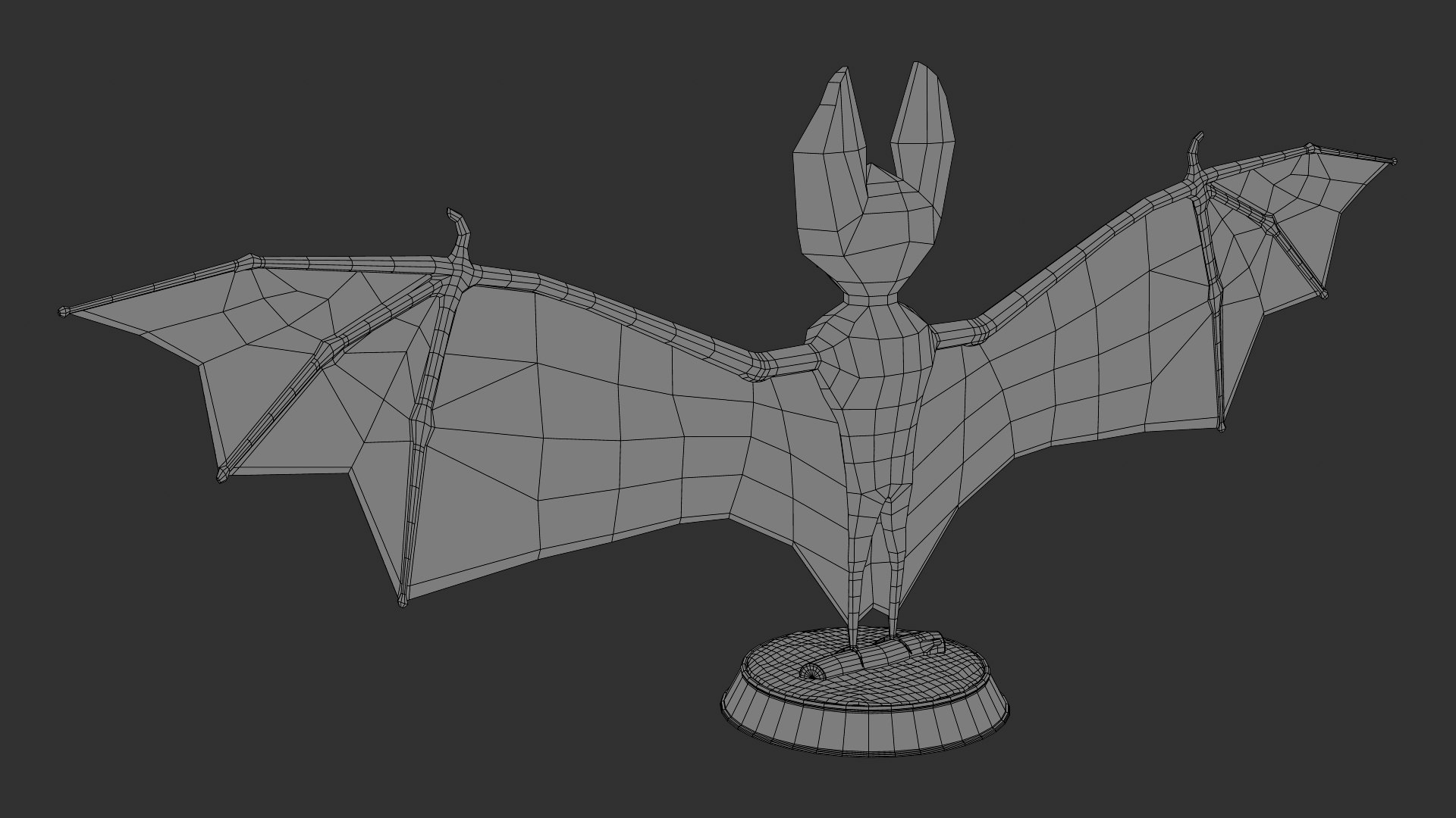 Cartoon Bat Rigged 3d Obj