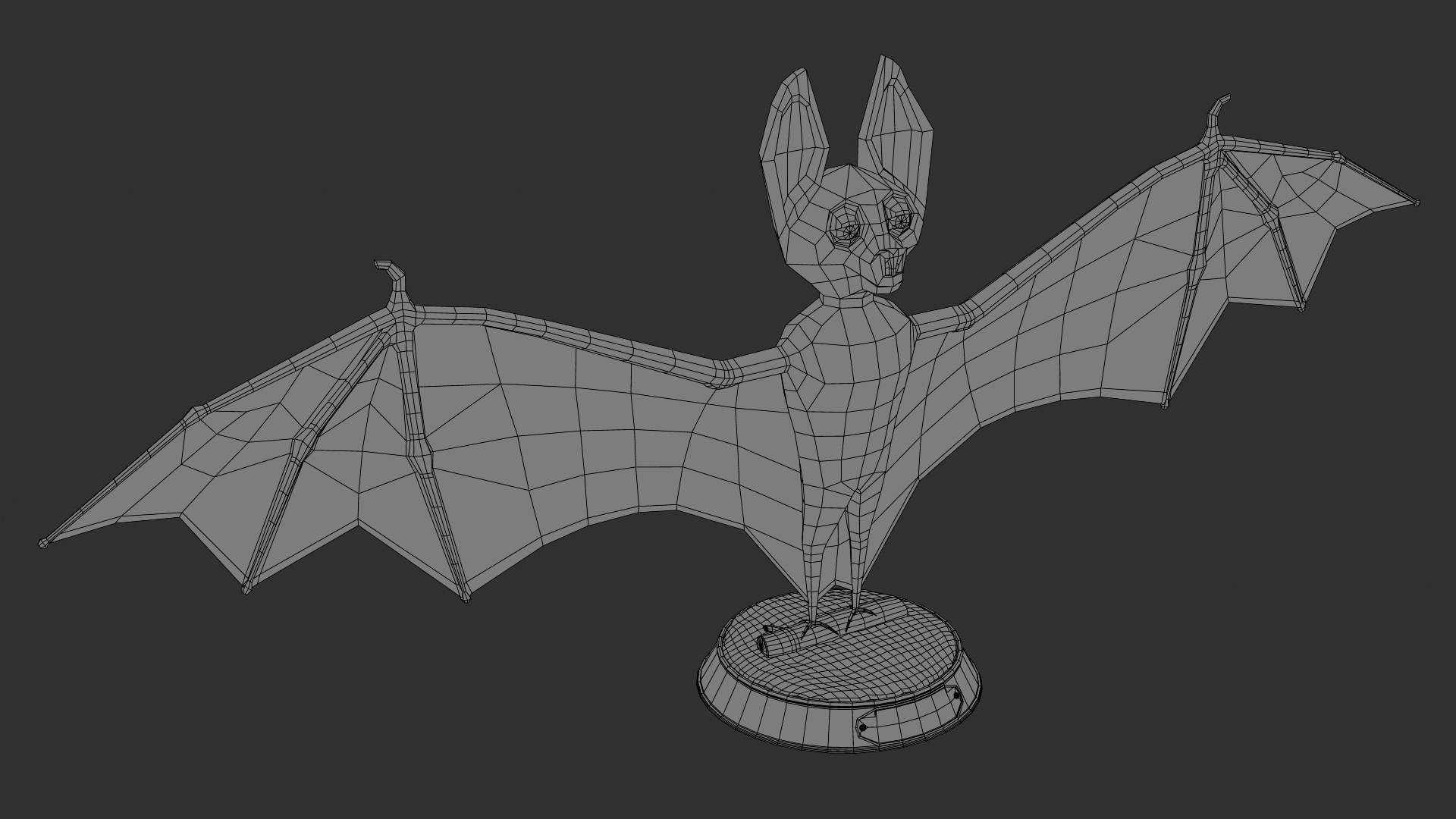 Cartoon Bat Rigged 3d Obj