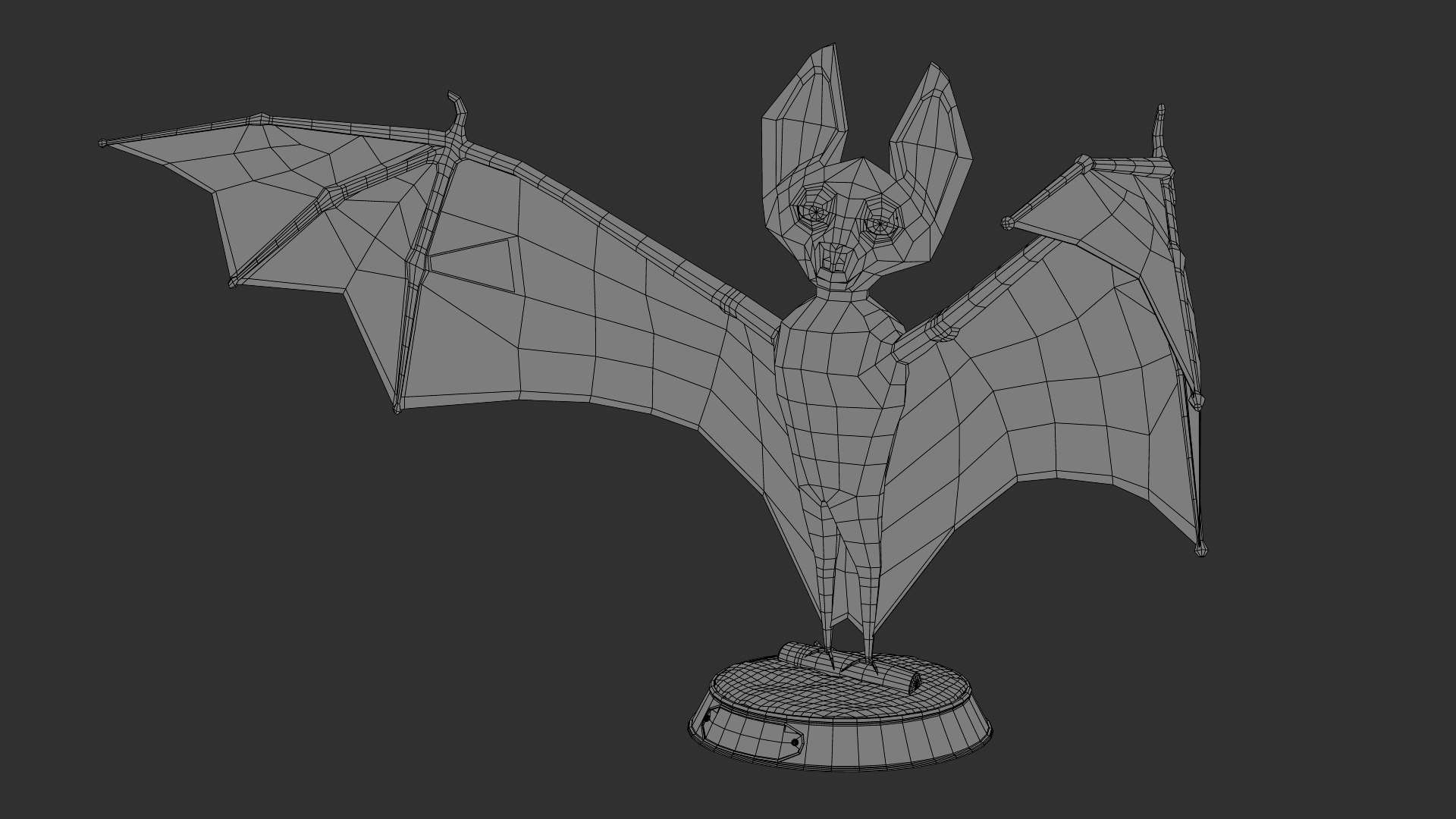 Cartoon Bat Rigged 3d Obj