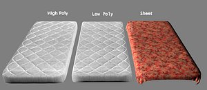 3d mattress bed model