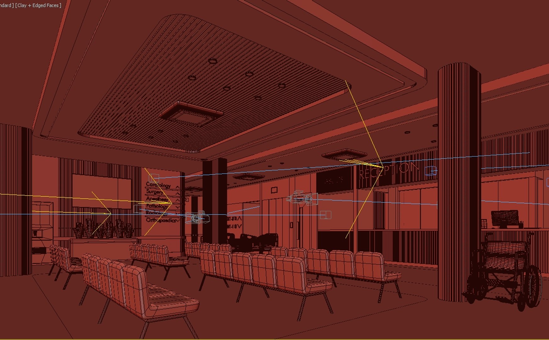 3D Modern Hospital Interior model - TurboSquid 2031939