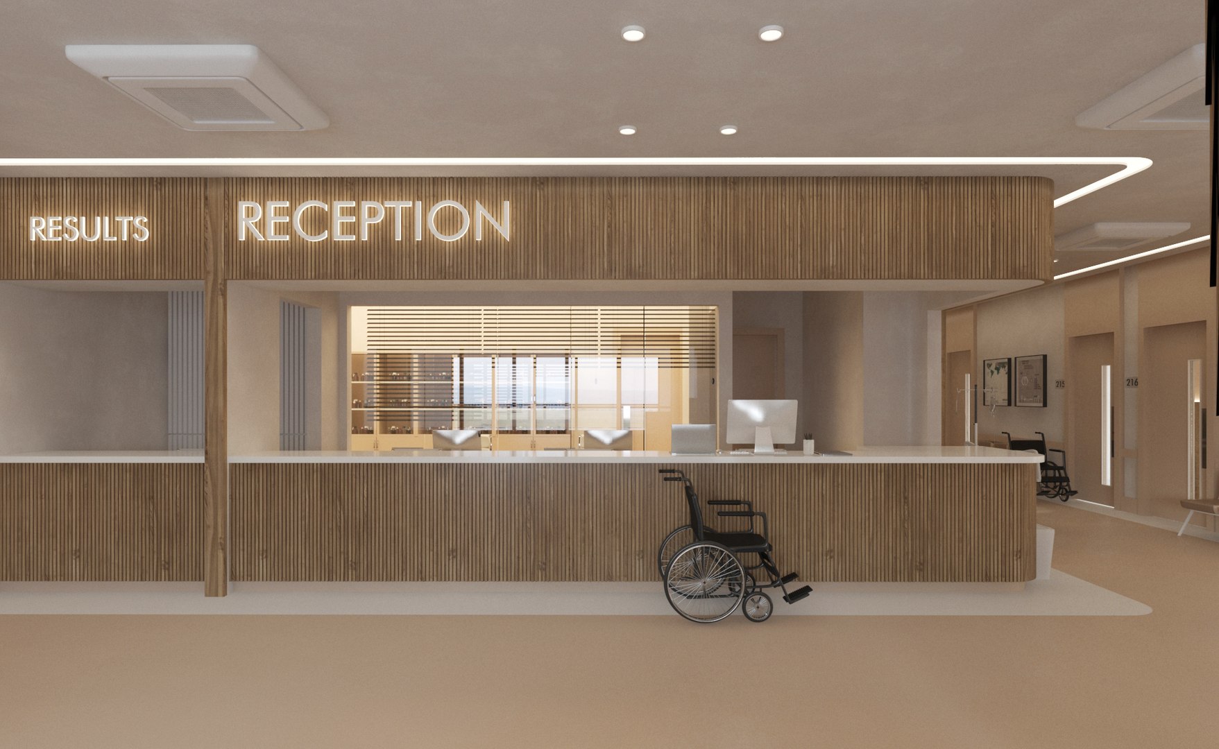 3D Modern Hospital Interior Model - TurboSquid 2031939