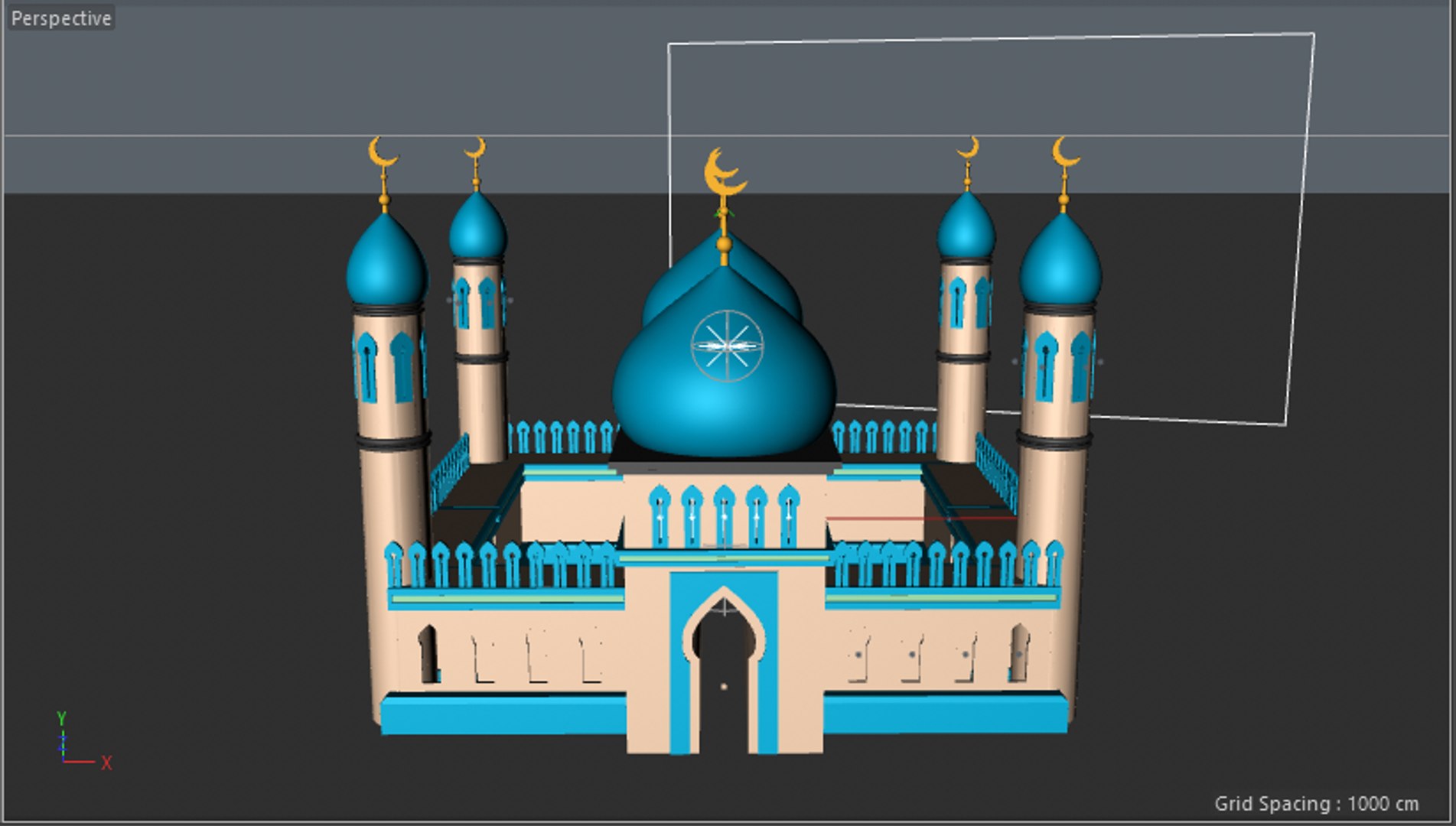 Simple Mosque Model - TurboSquid 1732425