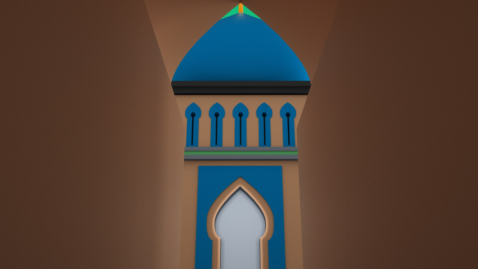 Simple Mosque Model - TurboSquid 1732425