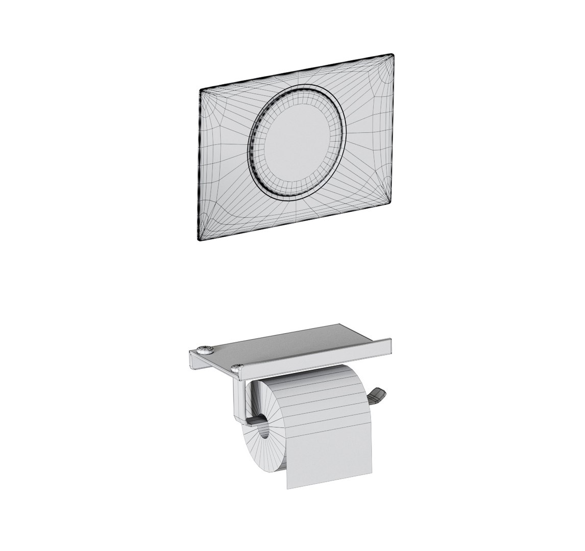 3D Set Sanitary Ware Accessories Model - TurboSquid 1263577