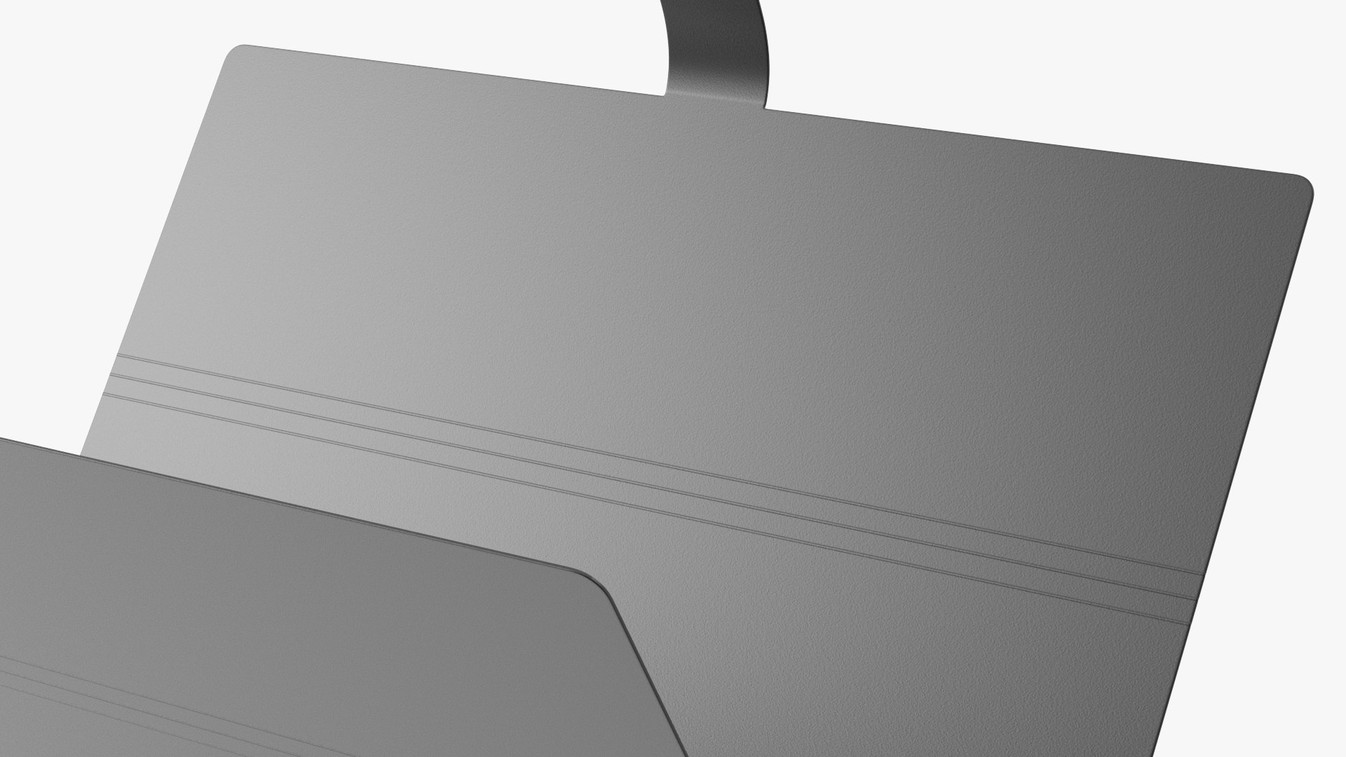 3D Plastic Paper Folder Open Black model - TurboSquid 1804882