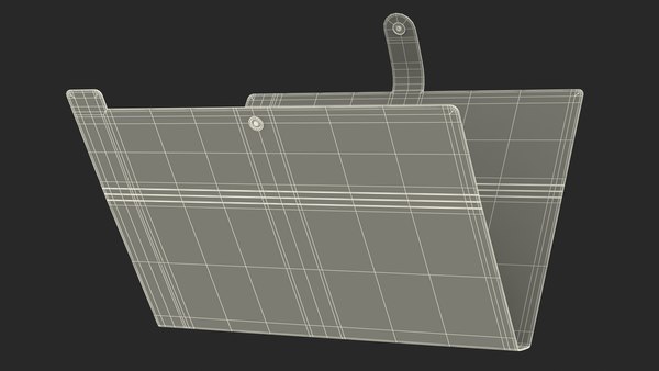 3D Plastic Paper Folder Open Black model - TurboSquid 1804882