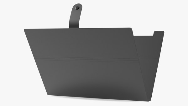 3D Plastic Paper Folder Open Black model - TurboSquid 1804882