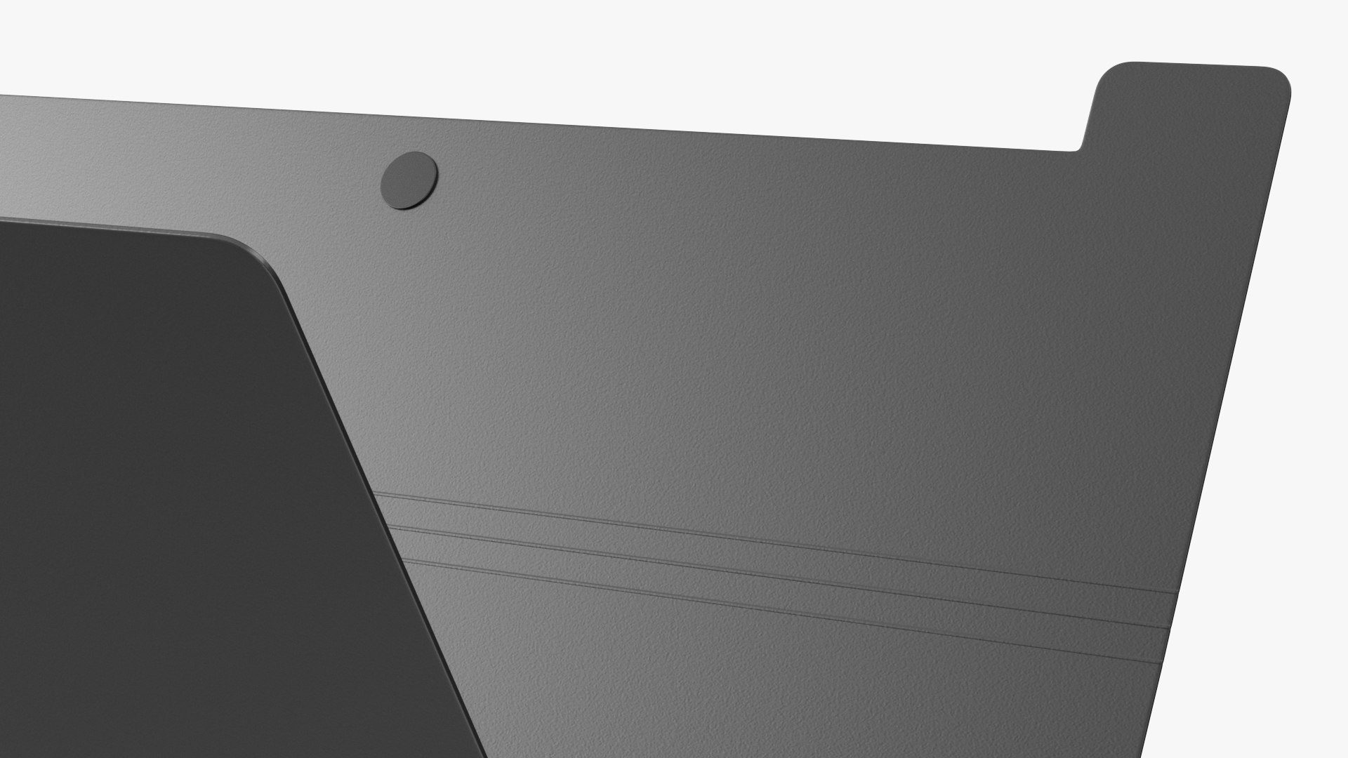 3D Plastic Paper Folder Open Black model - TurboSquid 1804882