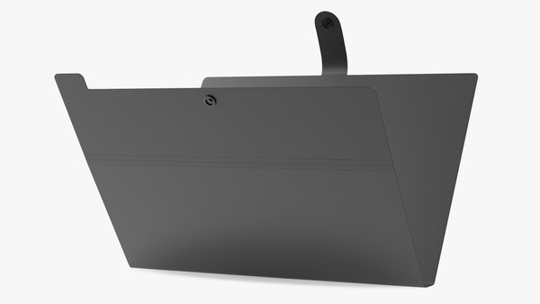 3D Plastic Paper Folder Open Black model - TurboSquid 1804882