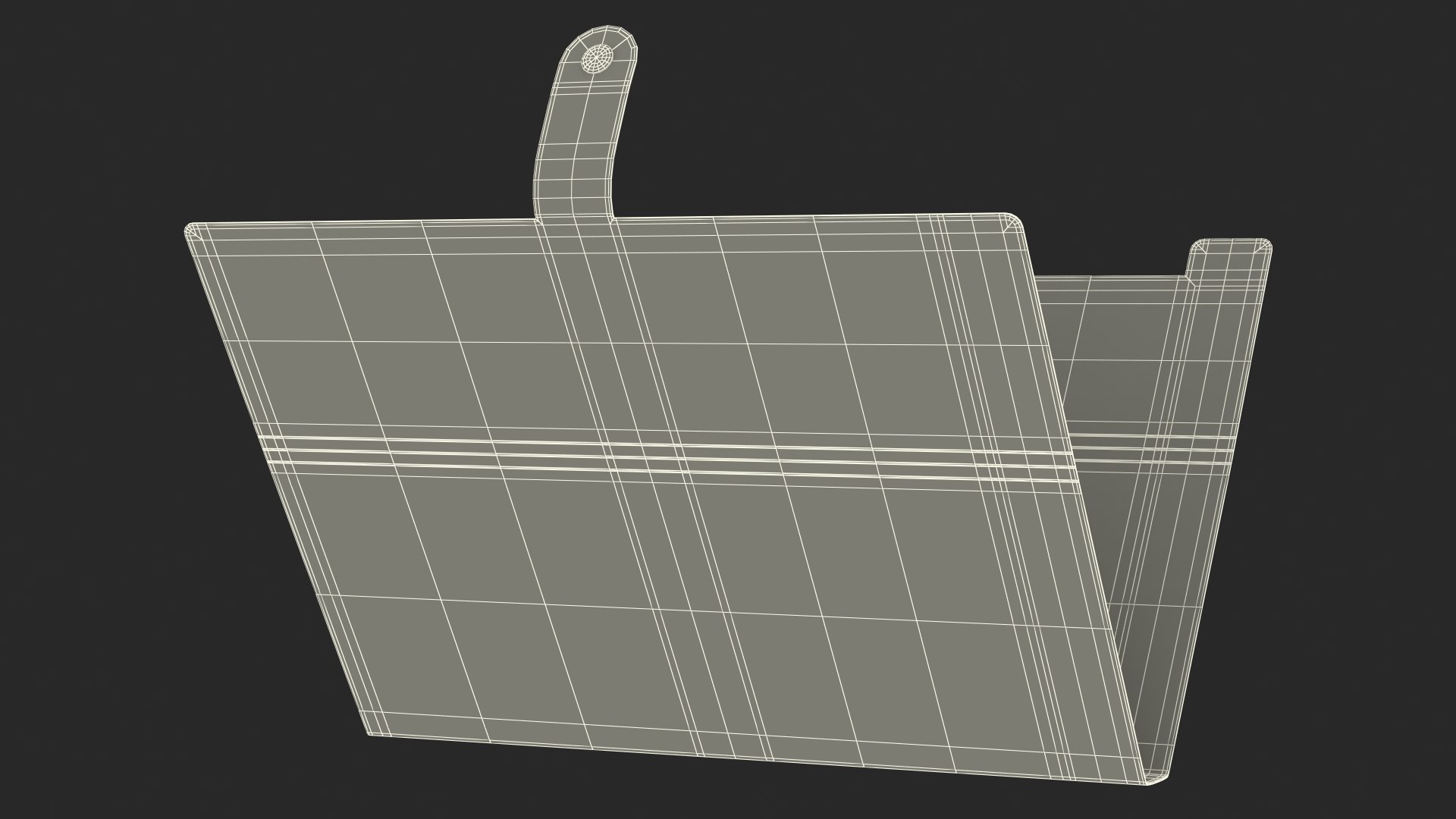 3D Plastic Paper Folder Open Black Model - TurboSquid 1804882