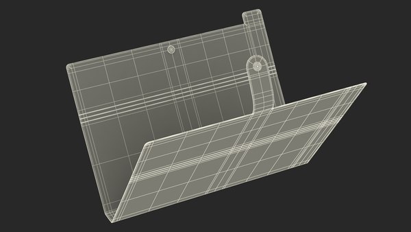 3D Plastic Paper Folder Open Black model - TurboSquid 1804882