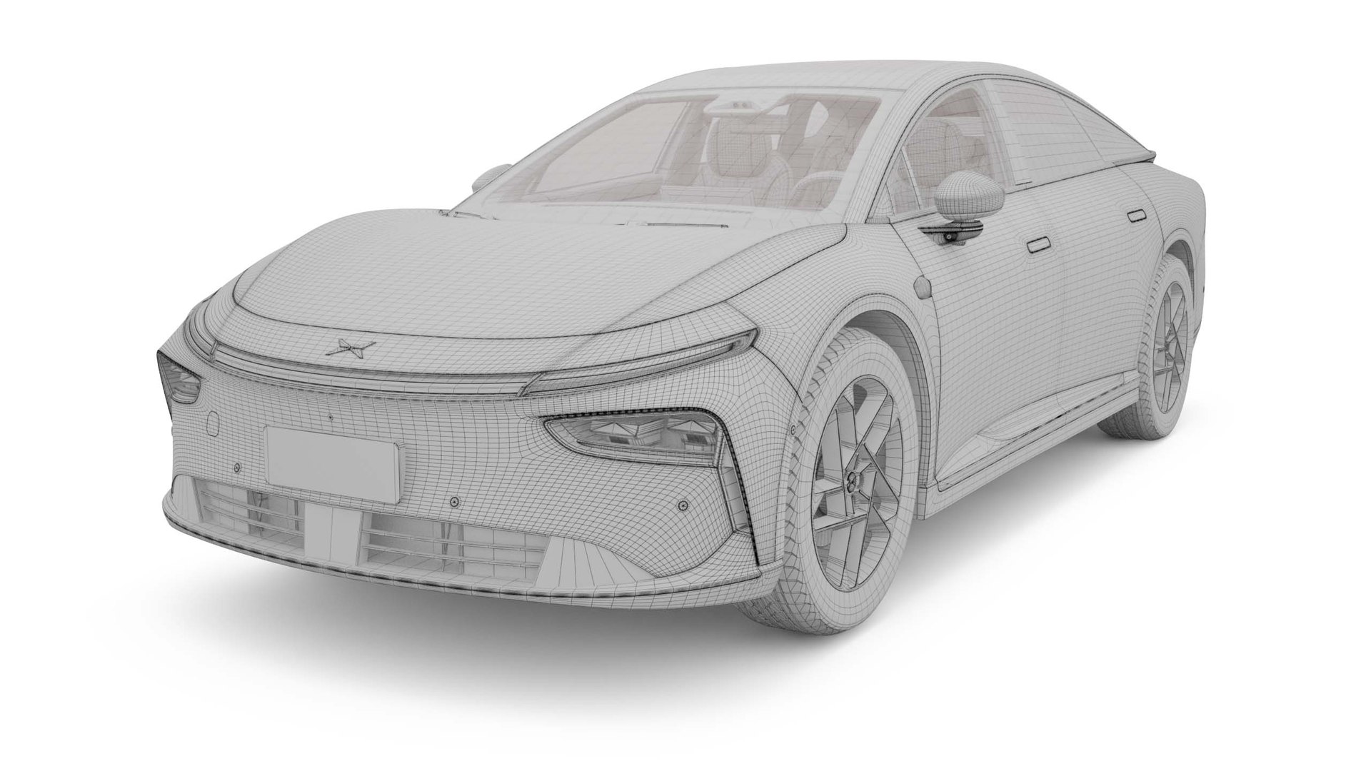 2025 Xpeng P7 Plus With Interior 3D Model - TurboSquid 2347520