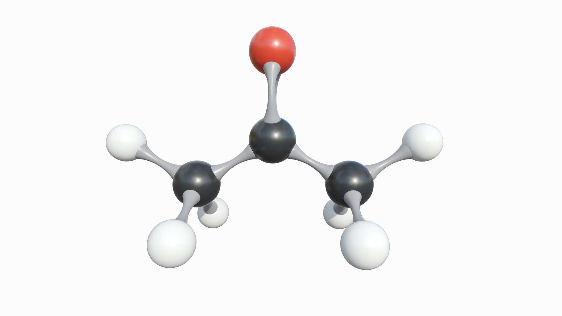 3D Acetone Molecule With PBR 4K 8K Model - TurboSquid 1941564