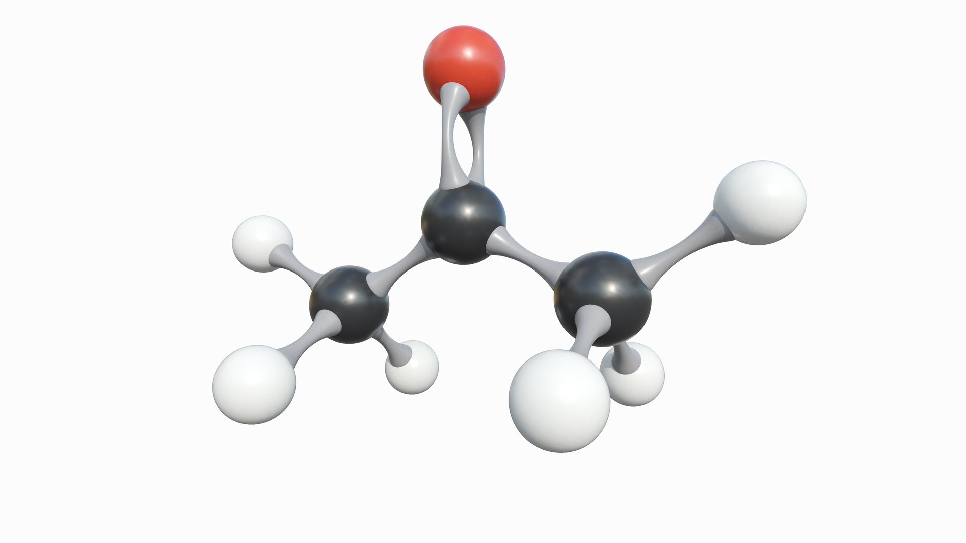 3D Acetone Molecule With PBR 4K 8K Model - TurboSquid 1941564