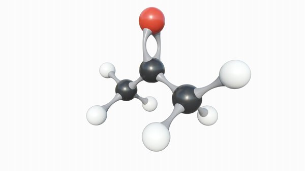 3D Acetone Molecule With PBR 4K 8K model - TurboSquid 1941564