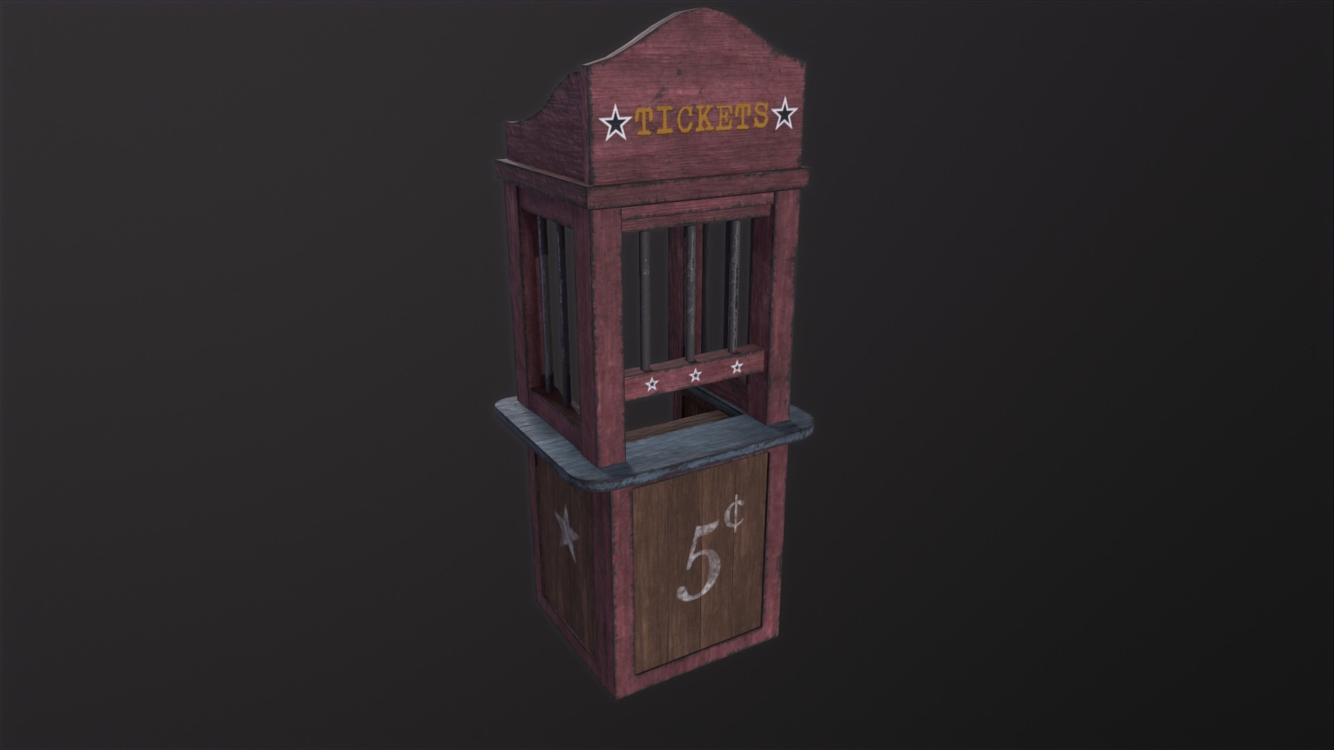 Circus Ticket Stall 3D - TurboSquid 2132864