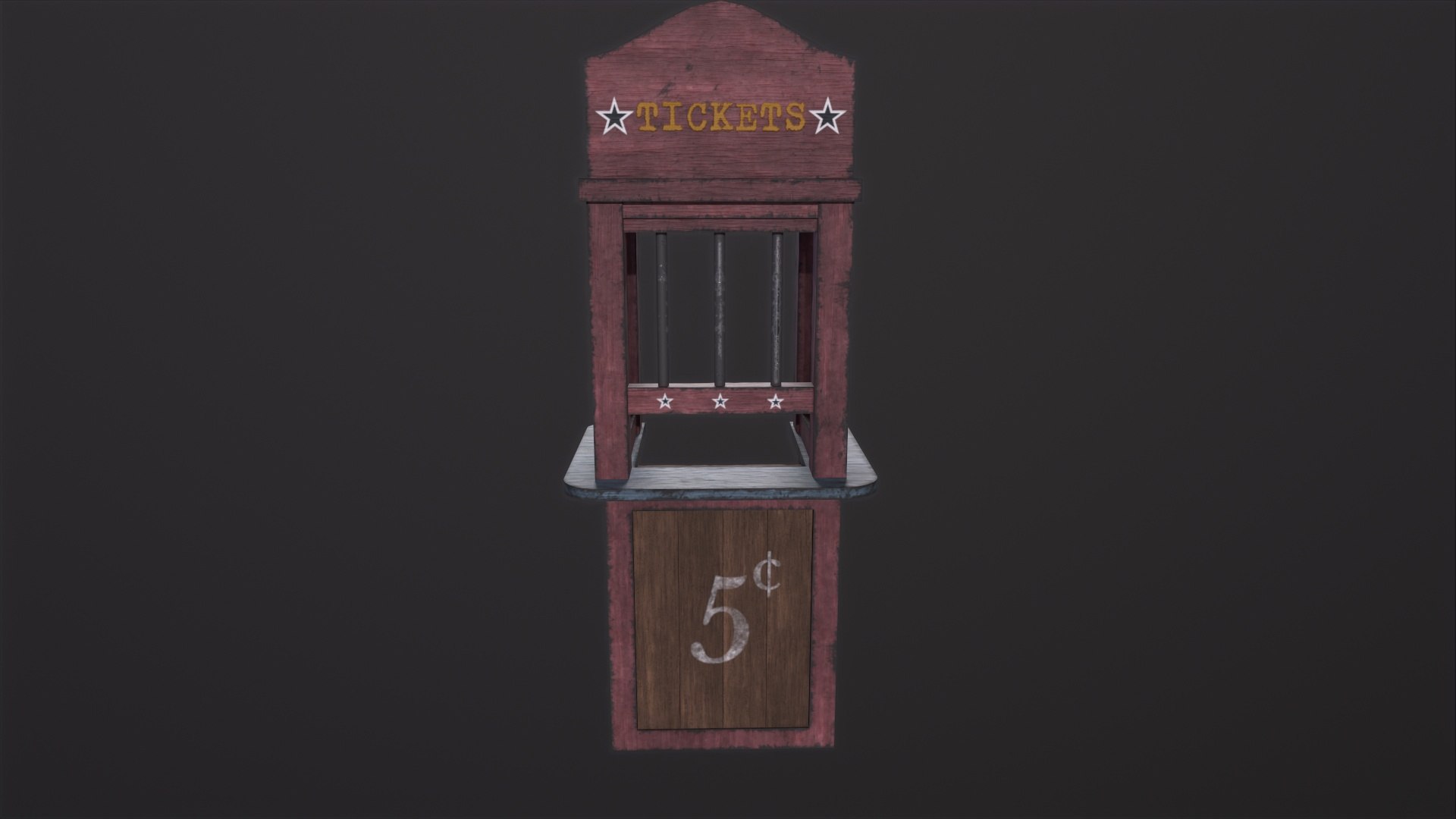 Circus Ticket Stall 3D - TurboSquid 2132864