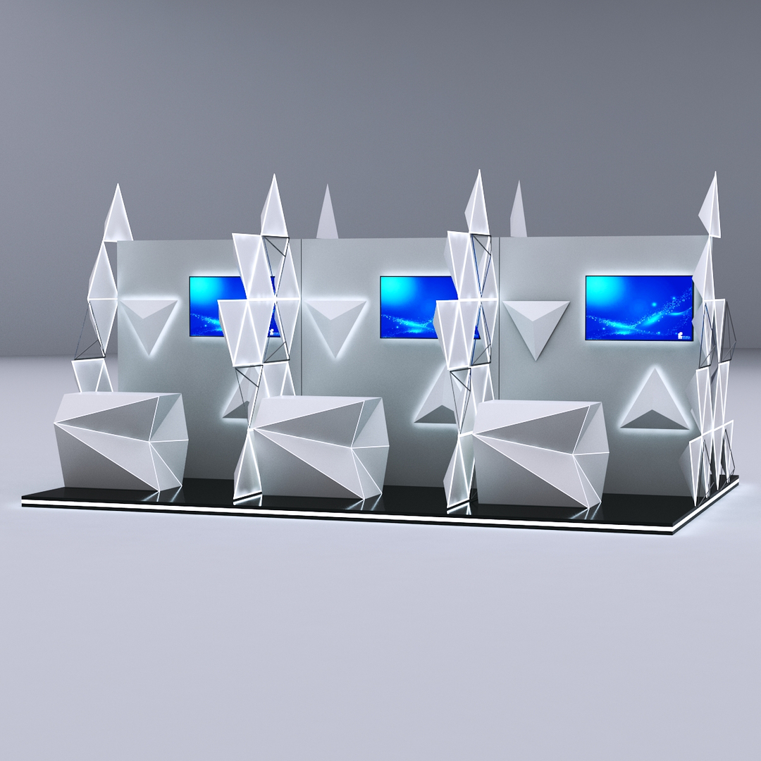 3D Modular Booth Design - TurboSquid 1583998
