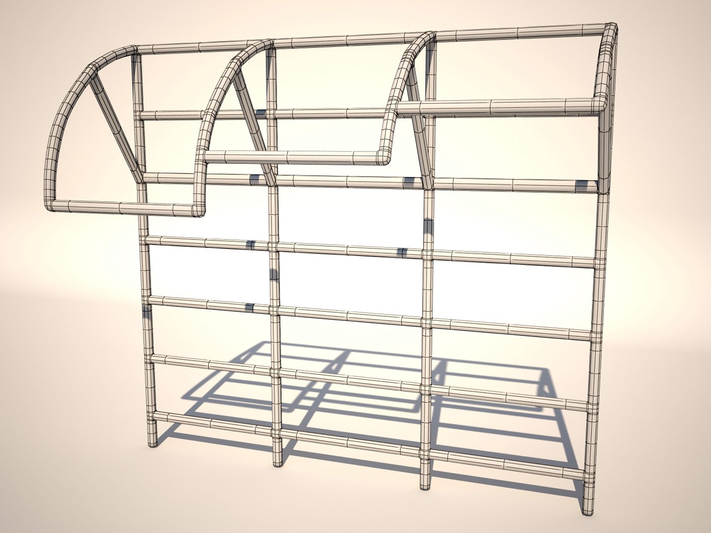 3d horizontal bar model