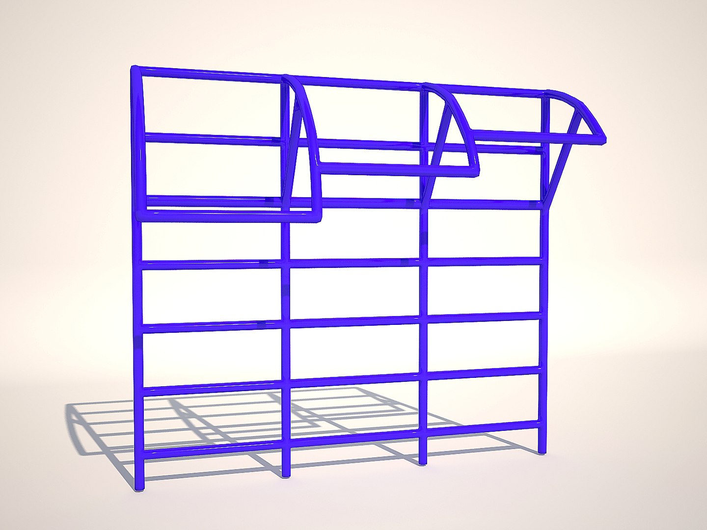 3d horizontal bar model