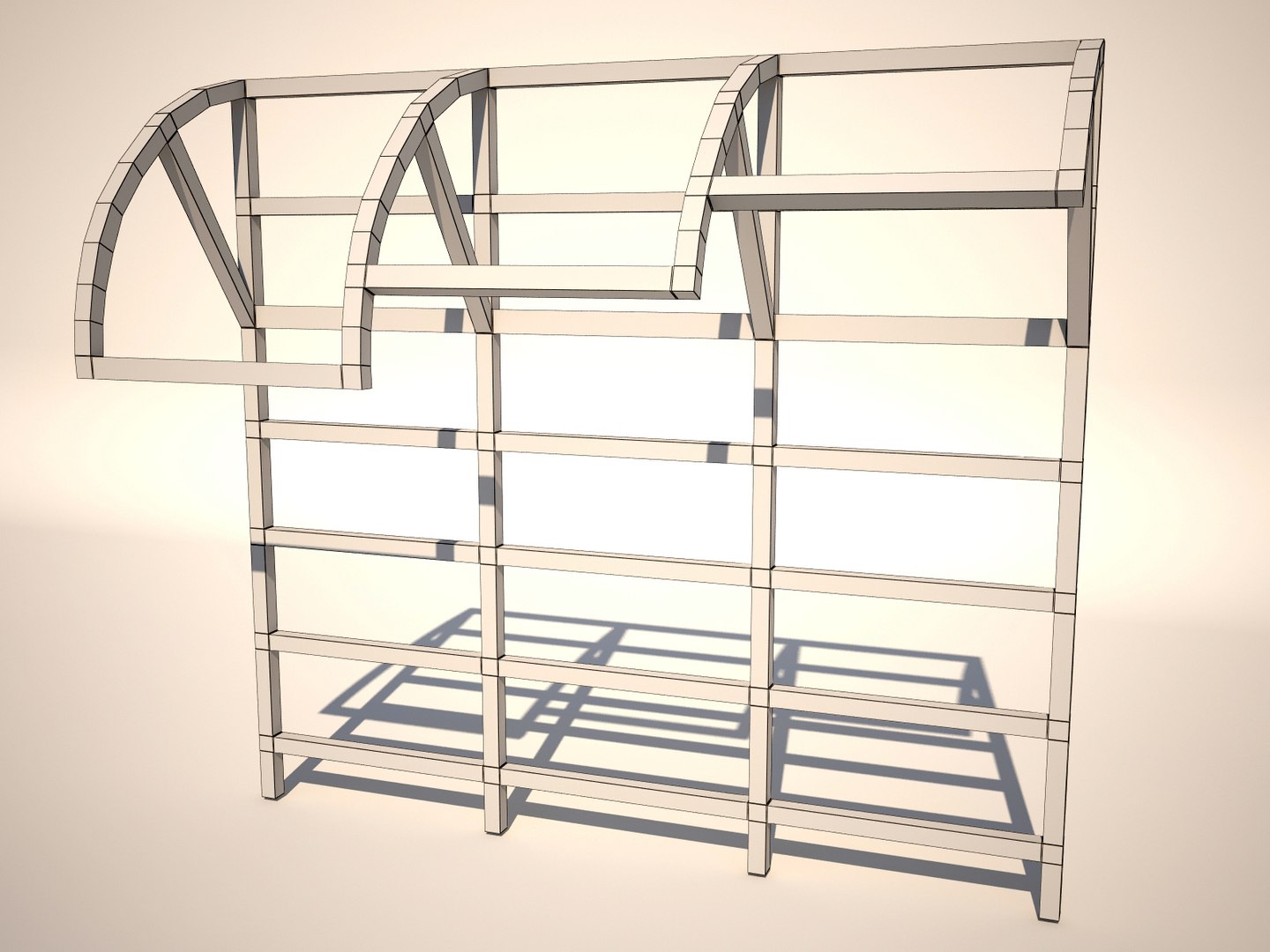 3d horizontal bar model