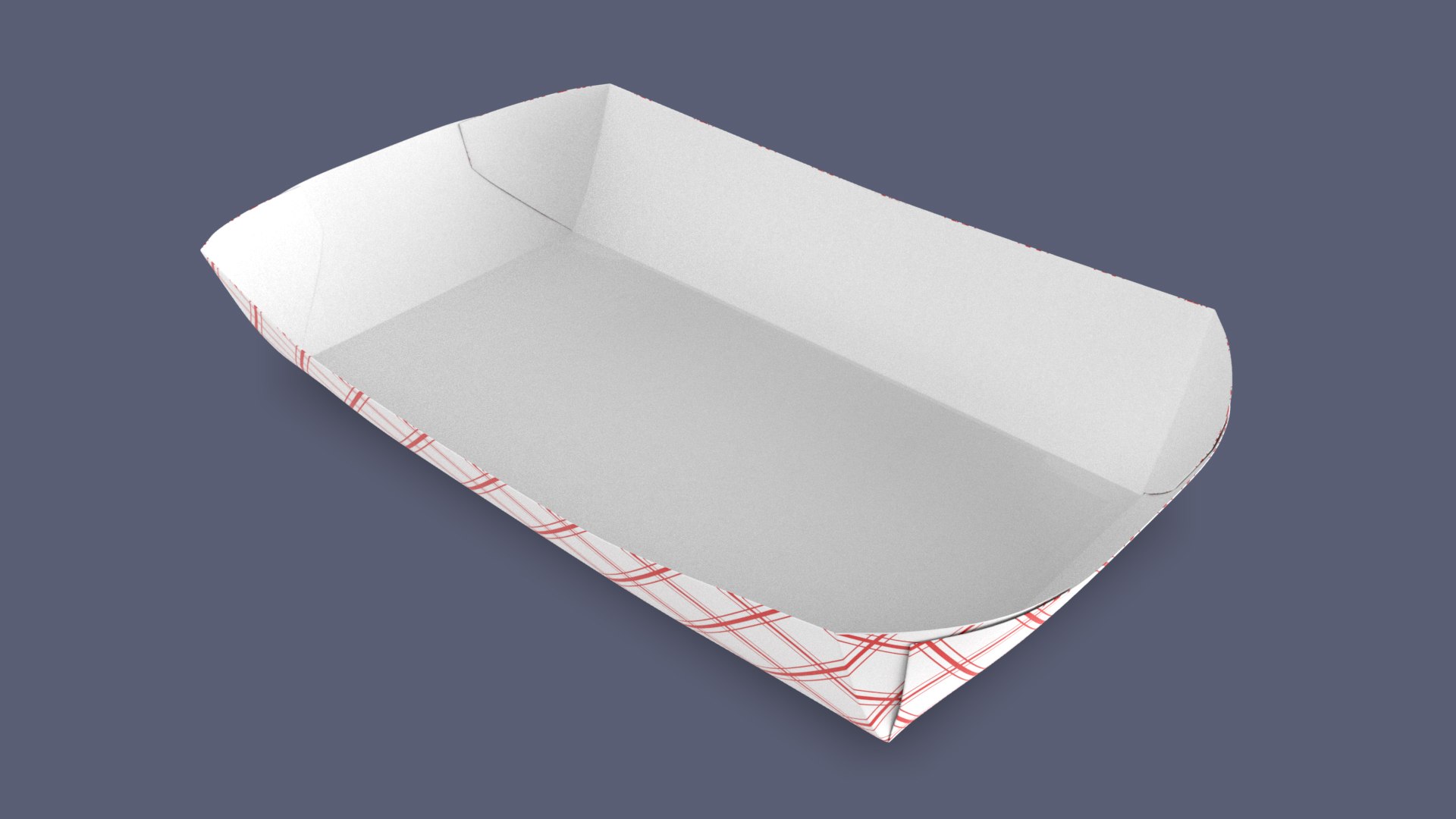 3D Paper Food Tray - TurboSquid 1808398