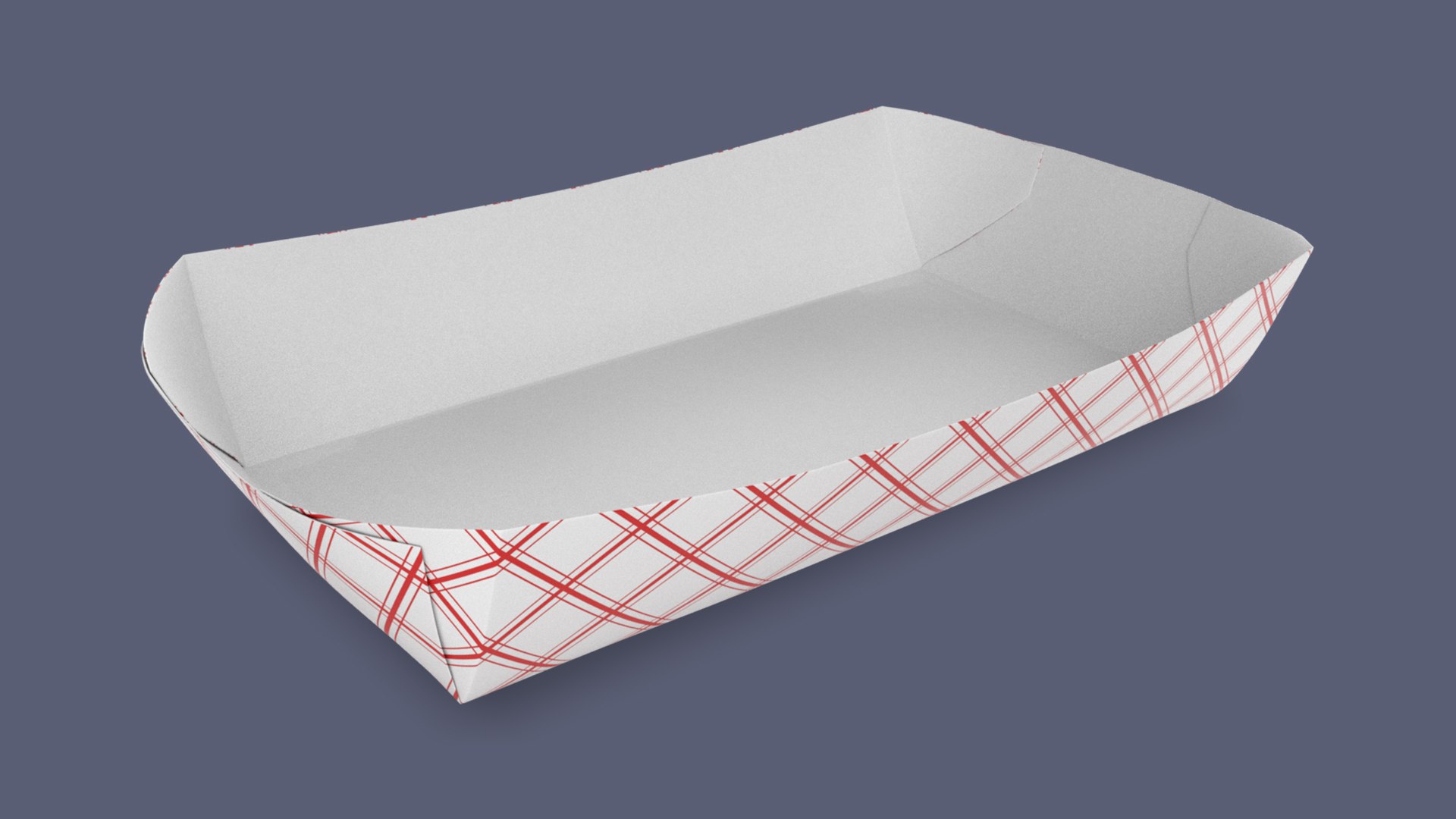 3D Paper Food Tray - TurboSquid 1808398