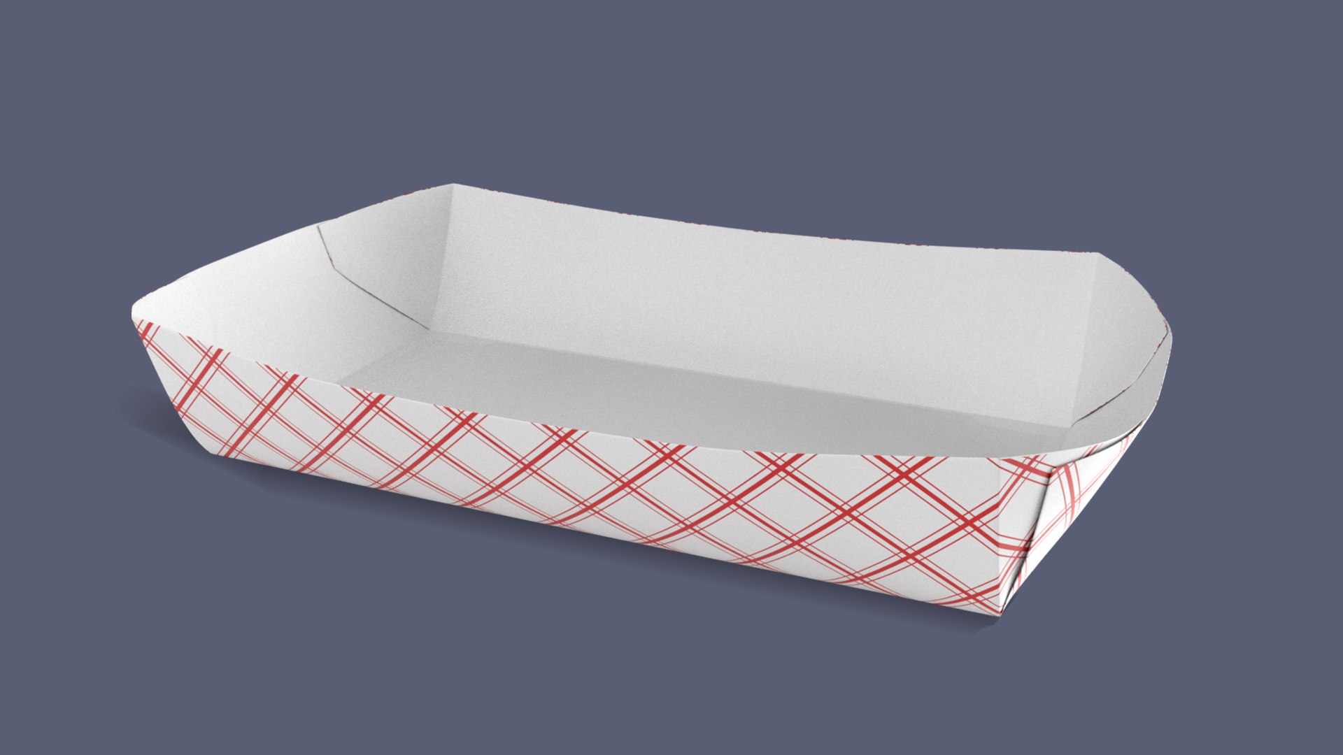 3D Paper Food Tray - TurboSquid 1808398