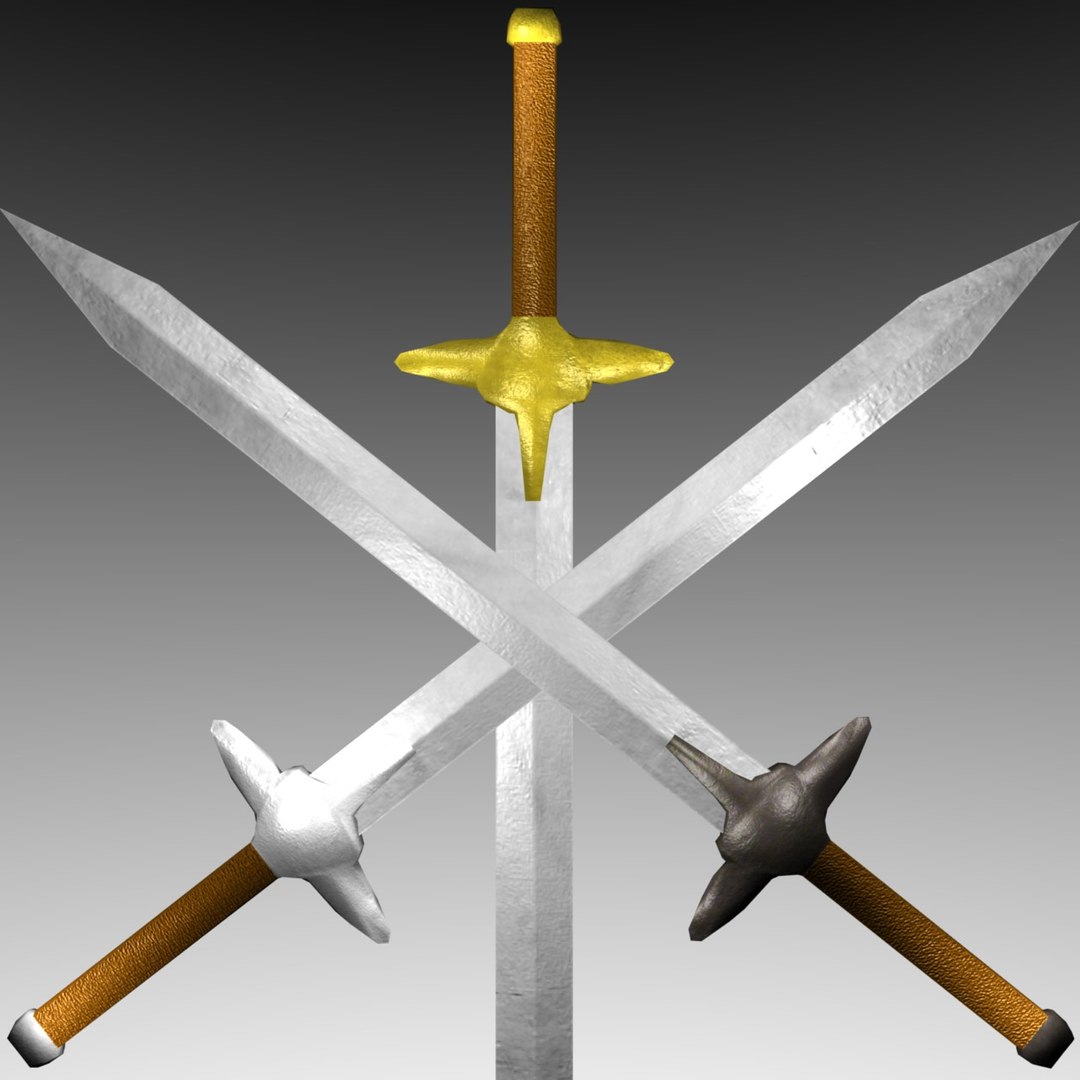 3d Model Sword Polygons