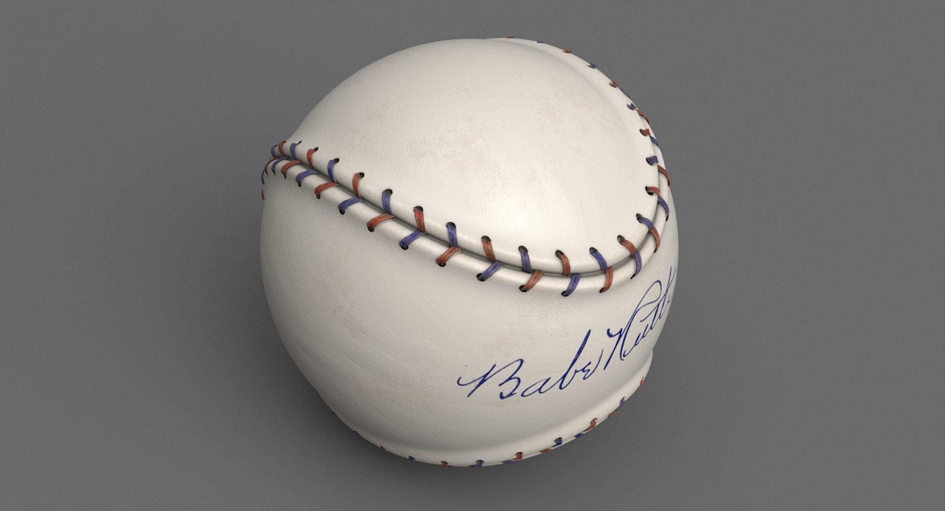 Baseball Ball Babe Ruth 3D Model - TurboSquid 1212766
