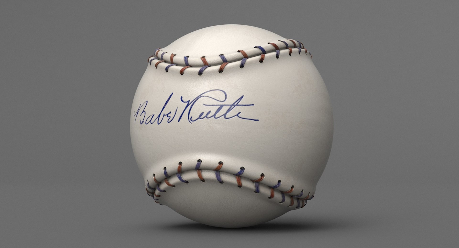 Baseball Ball Babe Ruth 3D Model - TurboSquid 1212766