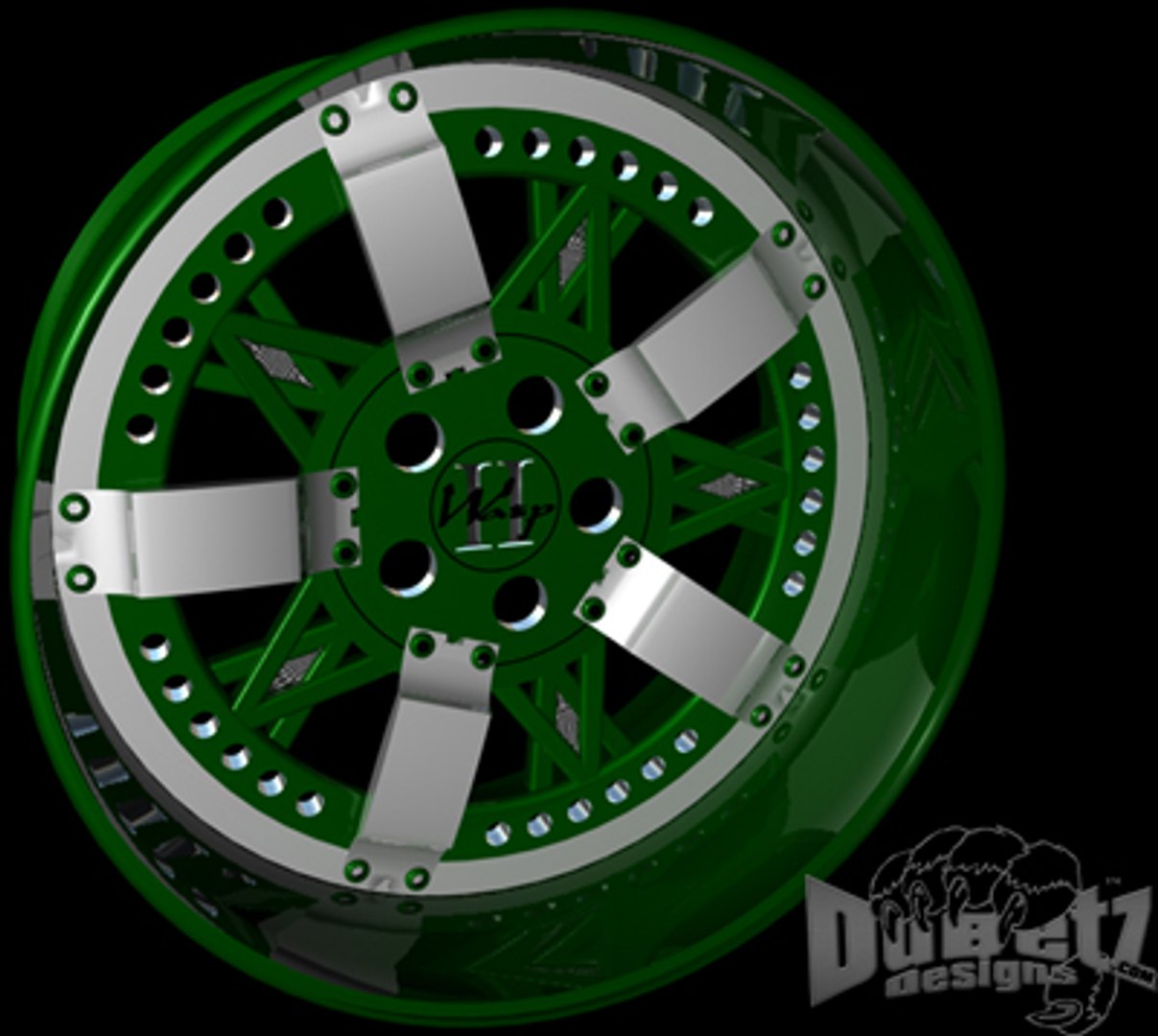 Dubetz Wasp Wheels 3d Model