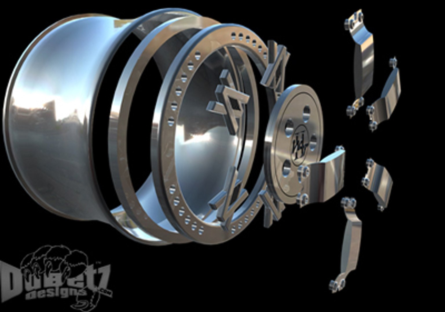 Dubetz Wasp Wheels 3d Model