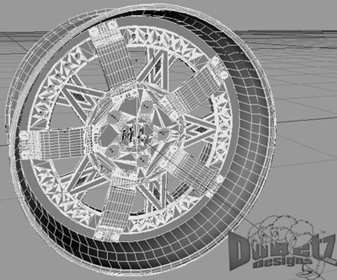 Dubetz Wasp Wheels 3d Model