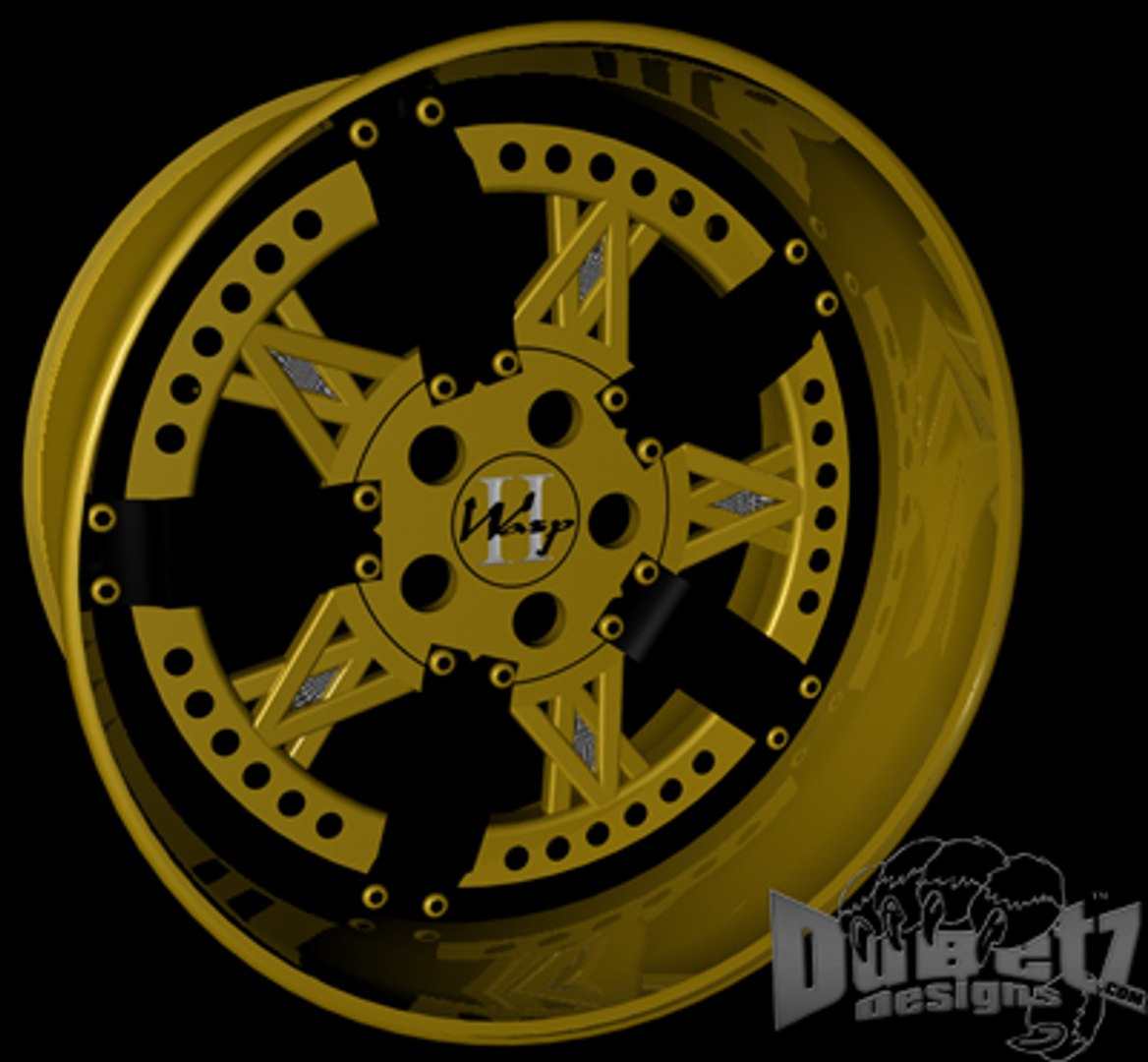 Dubetz Wasp Wheels 3d Model