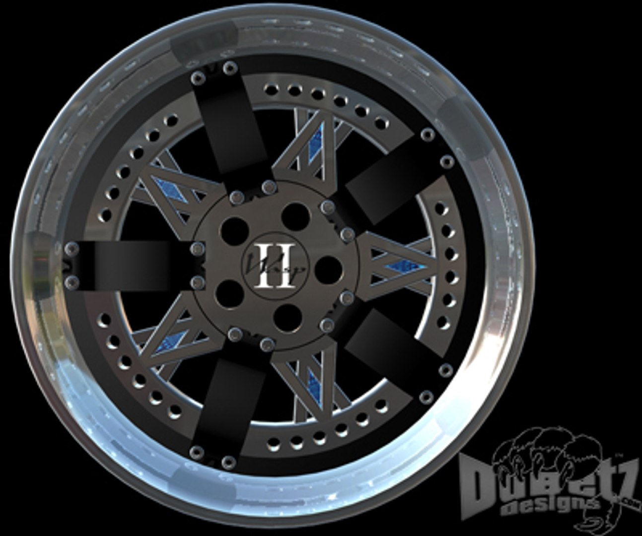 Dubetz Wasp Wheels 3d Model