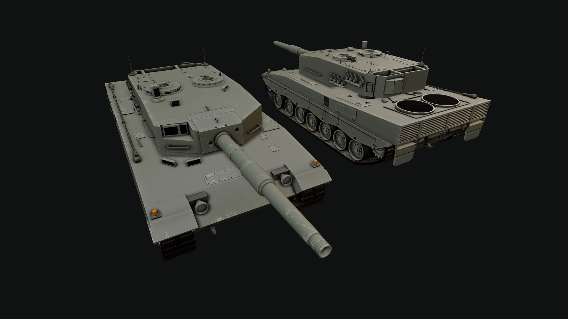 Leopard 2a4 3D Model - TurboSquid 2038164