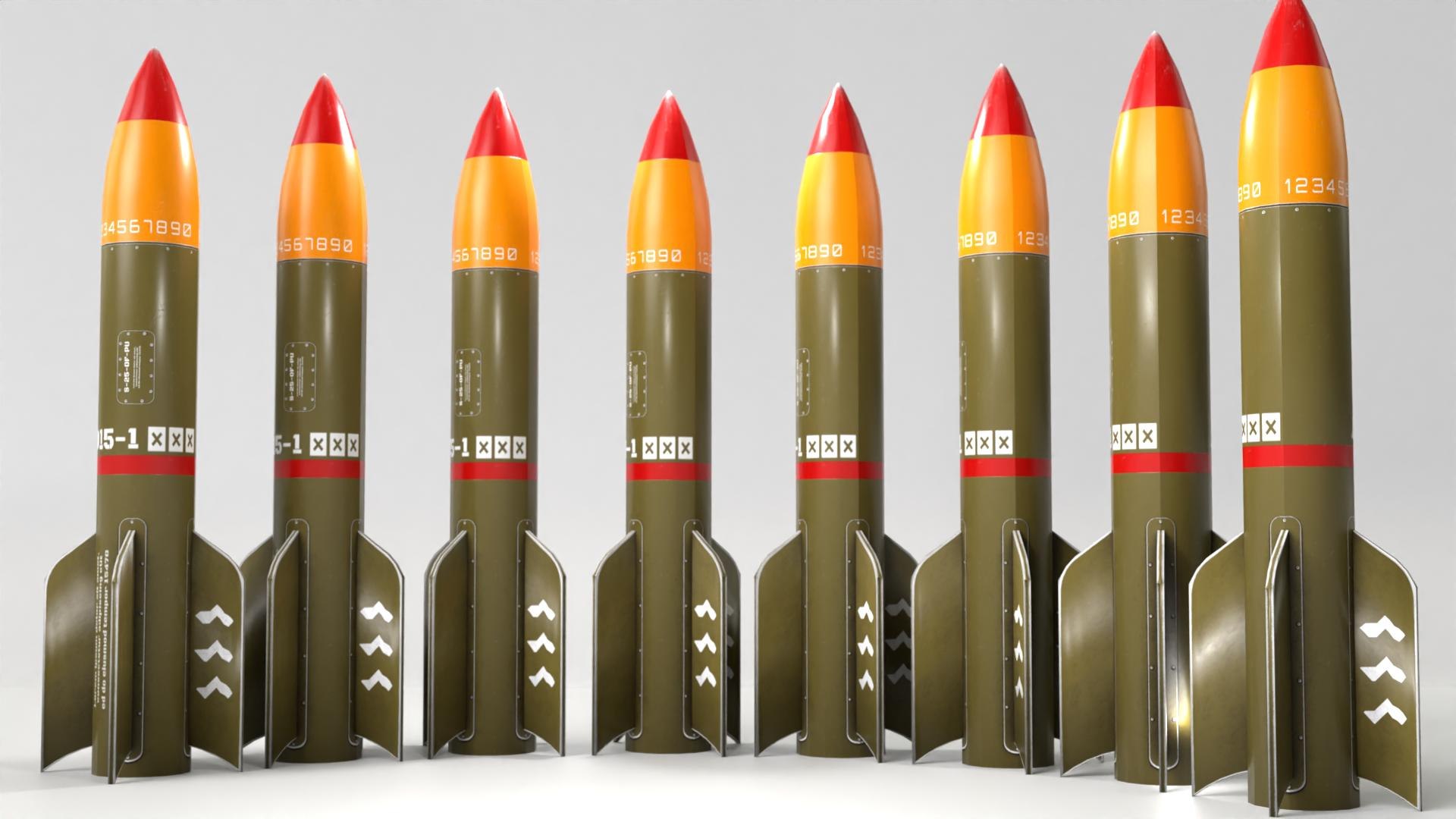 3D missiles or rocket low poly - TurboSquid 2094840