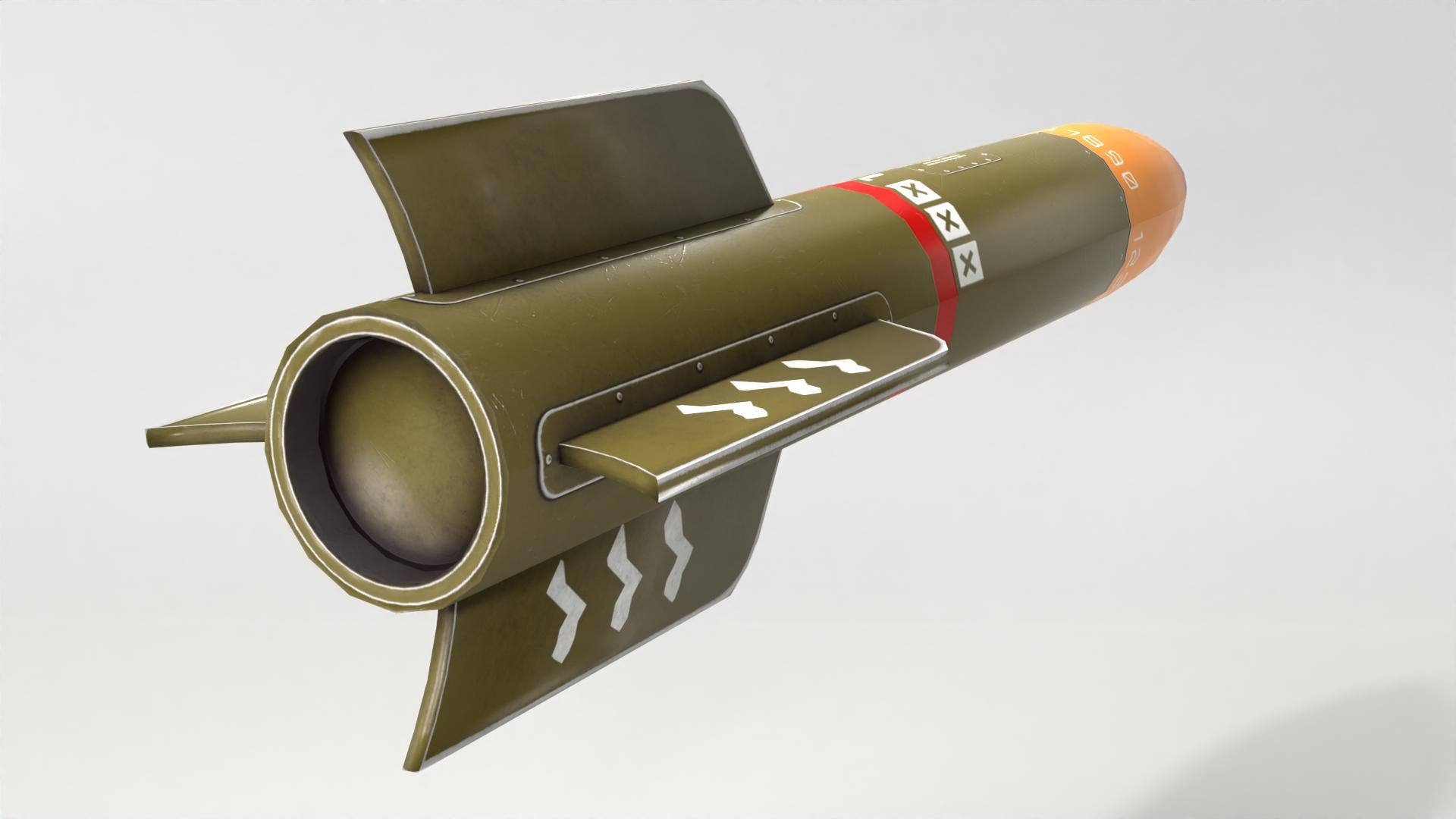 3D Missiles Or Rocket Low Poly - TurboSquid 2094840
