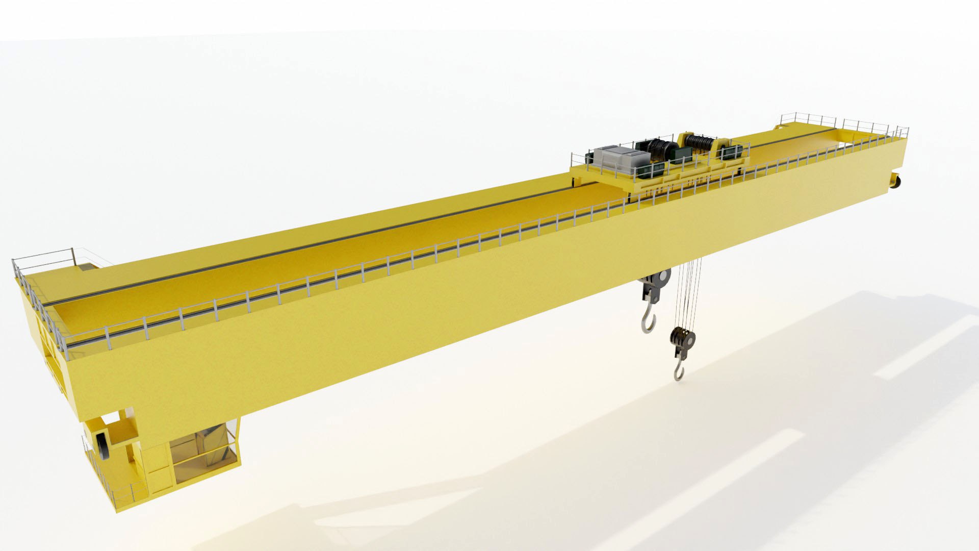 Overhead Crane 3d Model
