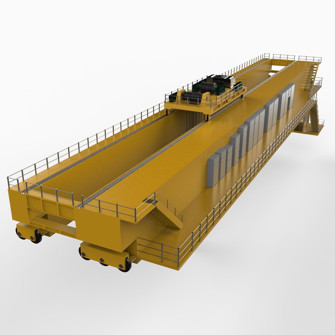 overhead crane 3d model
