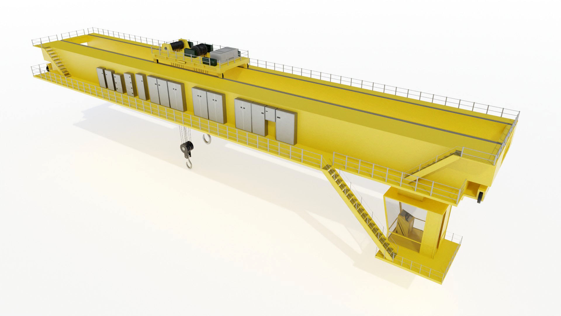Overhead Crane 3d Model