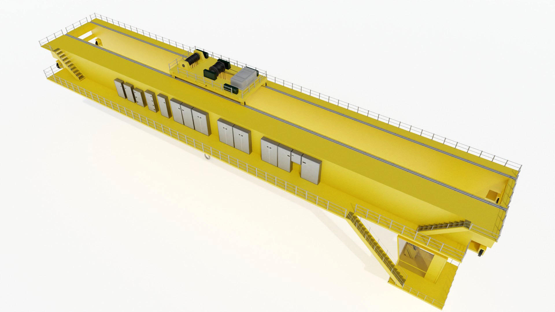 Overhead Crane 3d Model
