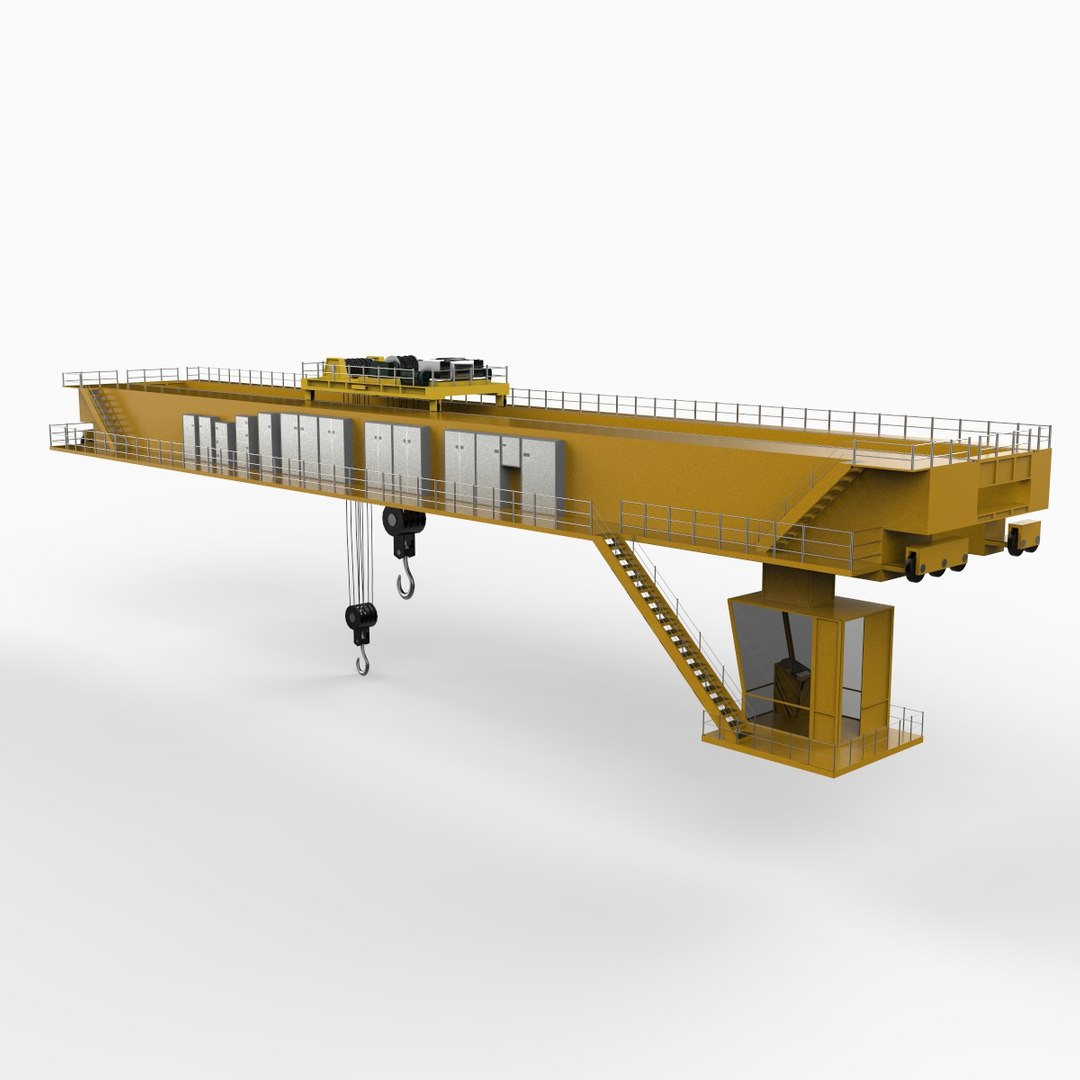 Overhead Crane 3d Model