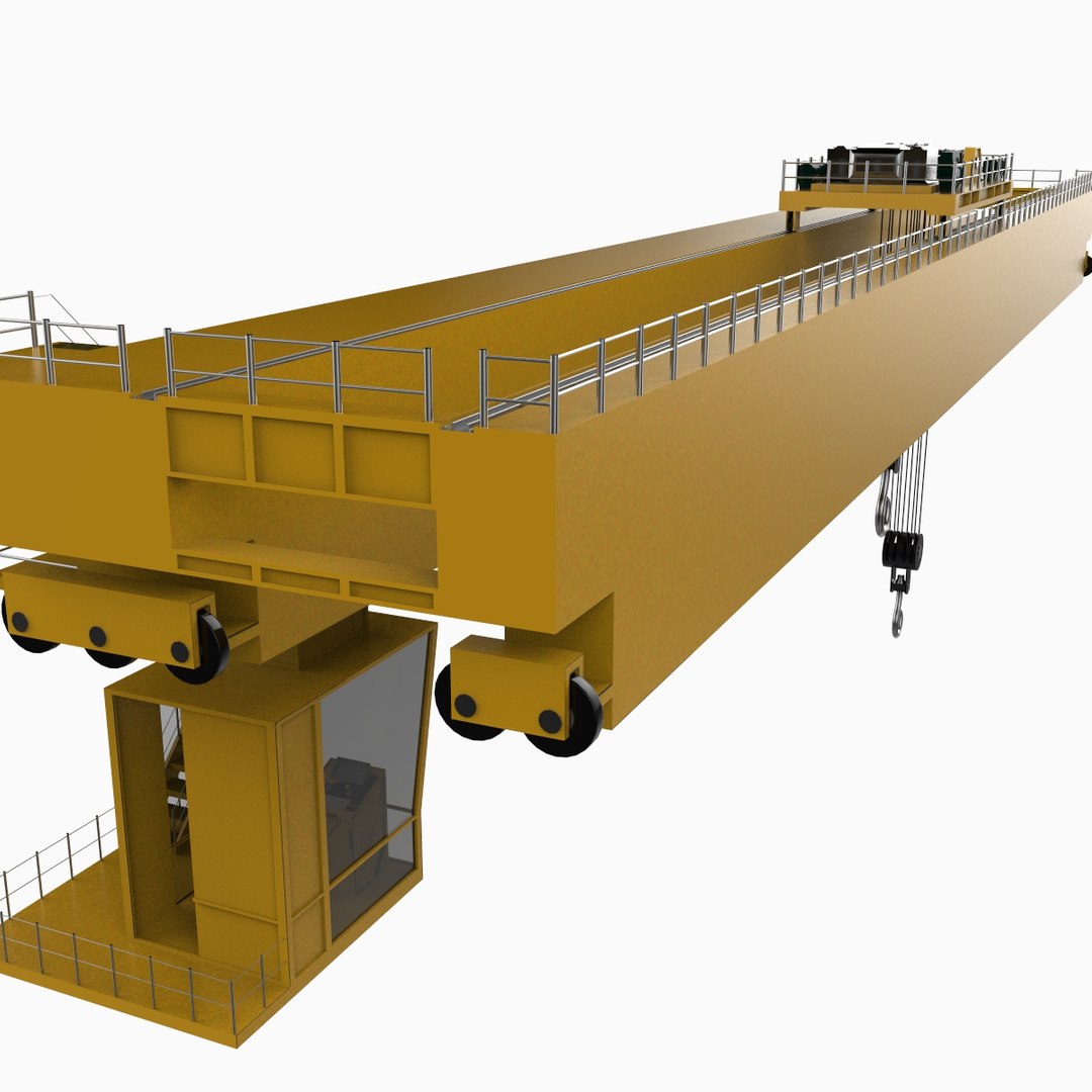 overhead crane 3d model