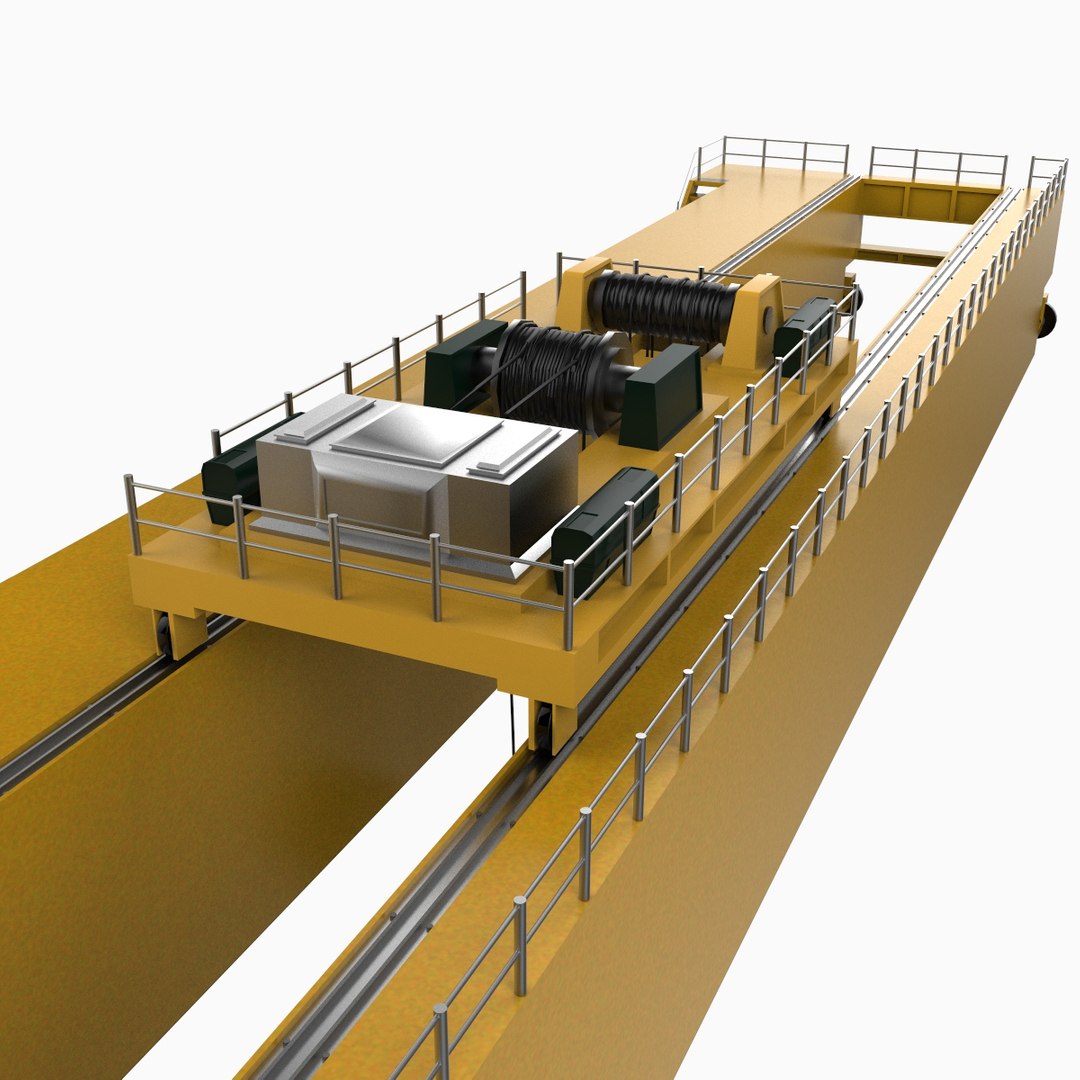 Overhead Crane 3d Model